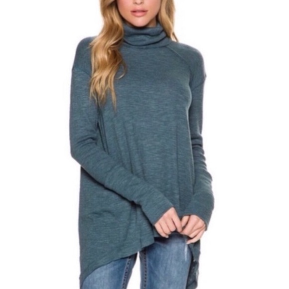 We The Free | Tops | We The Free Split Back Turtle Neck Top | Poshmark